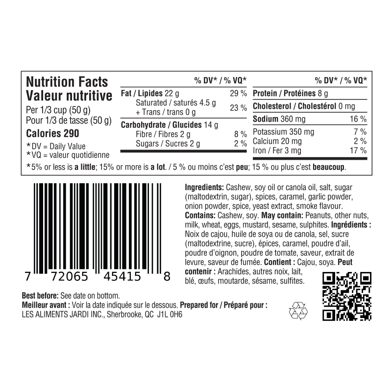 Snack Pow - BBQ Cashews – La Famille Pow